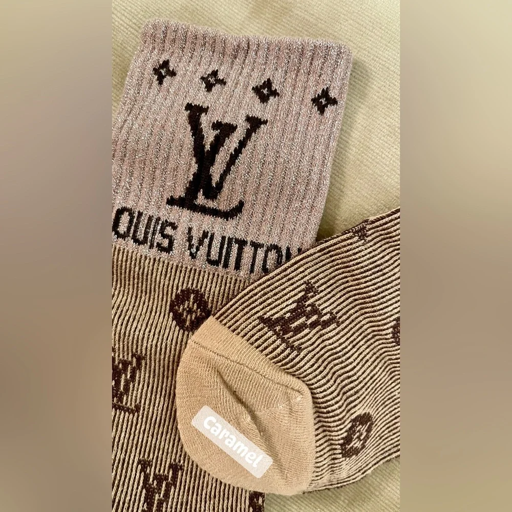 L V | Underwear & Socks | L V Mens Signature Crew Socks | Poshmark